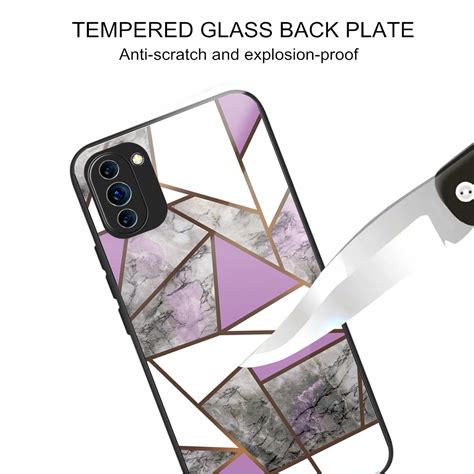 For Huawei Nova 10 Pro Abstract Marble Pattern Glass Protective Case