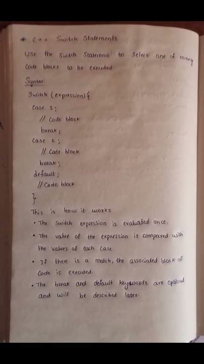 C Switch Statement Syntax And How It Works Youtube