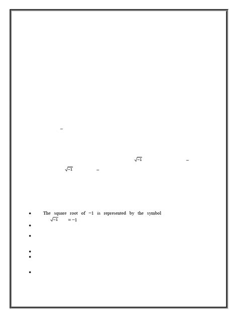 Complex Numbers And Quadratic Equations Pdf Complex Number Numbers