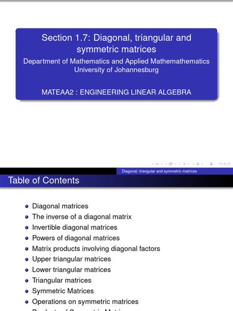 17 Diagonal Triangular And Symmetric Matrices Pdf Matrix Mathematics Matrix Theory