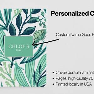 Personalized Name Notebook Custom Journal Spiral Notebook Journal For Women Personalized