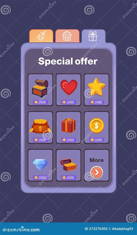 Mobile Game Store Ui Ux Stock Vector Illustration Of Circle Line