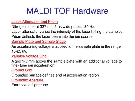 Ppt Introduction To Maldi Tof Ms Powerpoint Presentation Free