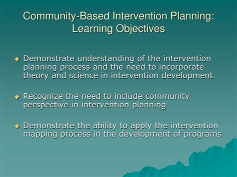 Ppt Community Based Intervention Planning Powerpoint Presentation