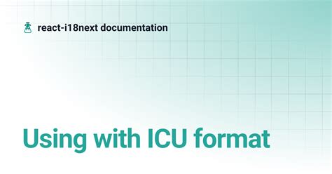 Using With Icu Format React I18next Documentation
