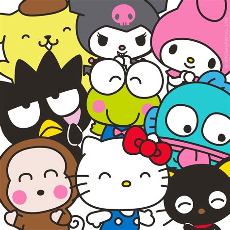 Happy Sanrio Hello Kitty With Her Friends Sanrio Smiles Sanrio