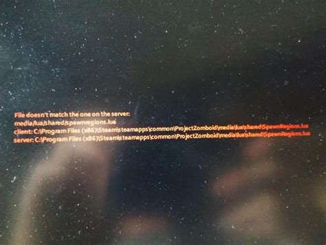 how can i solve this problem file doesn t match the one on the server