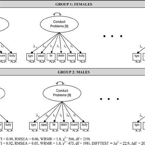 Multiple Group Confirmatory Factor Analysis Testing For Measurement