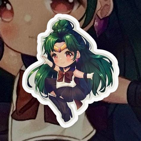 Pluto Chibi Vinyl Sticker Etsy