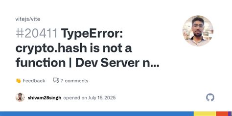Typeerror Cryptohash Is Not A Function Dev Server Not Starting