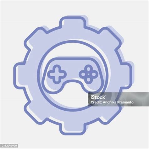 아이콘 게임 개발자 E스포츠 게임 요소 두 가지 톤 스타일의 아이콘 인쇄물 포스터 로고 광고 인포그래픽 등에 적합합니다 3차원 형태에 대한 스톡 벡터 아트 및 기타 이미지