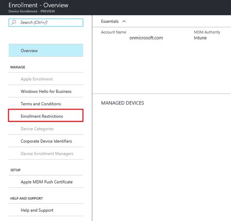 Configure Enrollment Restrictions For Devices In Microsoft Intune