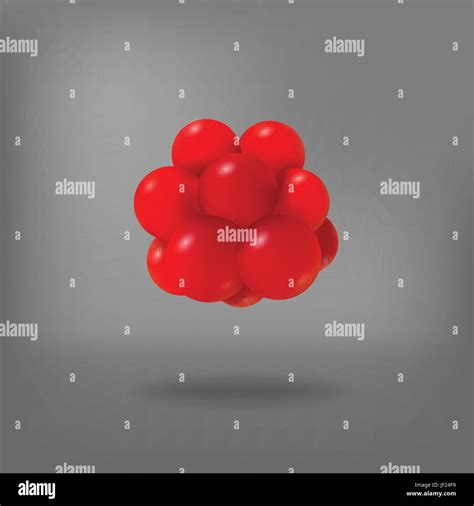 3d Abstract Atom Structure Stock Vector Image And Art Alamy
