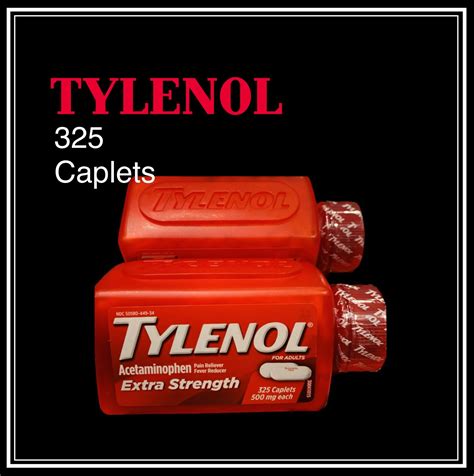 325 Tylenol Extra Strength 500 Mg Caplets Pain Fever Acetaminophen