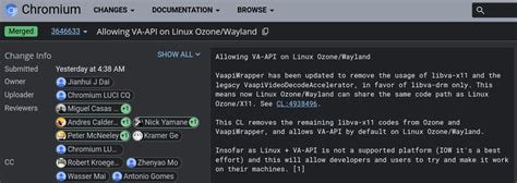 chromium s accelerated video decoding comes to wayland