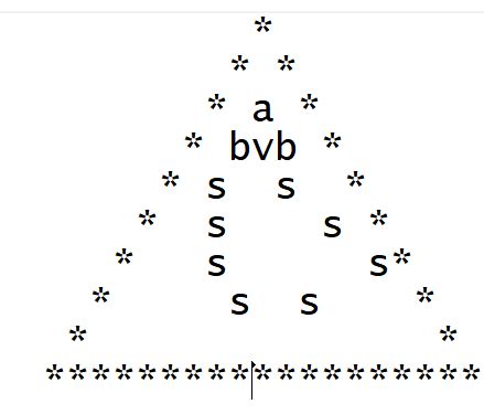 Python Print Inside A Star Pattern Stack Overflow