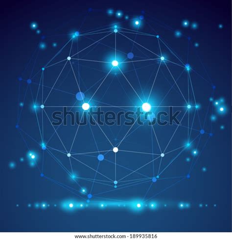 D Polygonal Geometric Mesh Object Vector Stock Vector Royalty Free Shutterstock