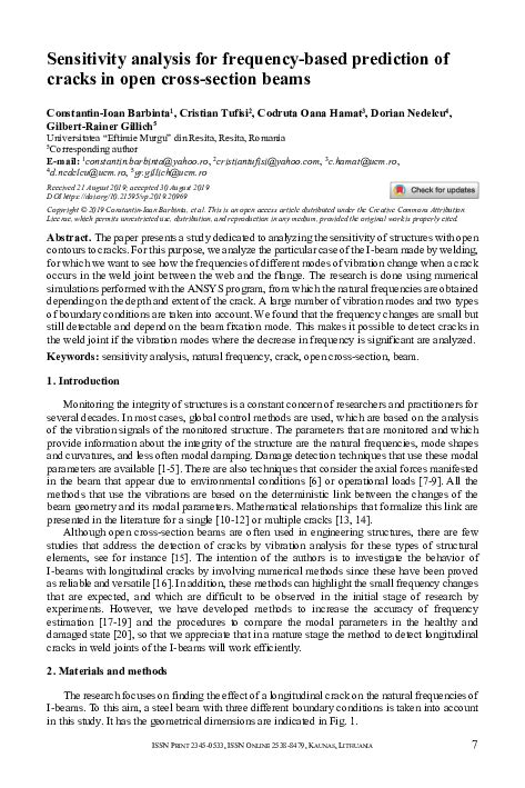 Pdf Thin Walled Beams With Open Cross Section