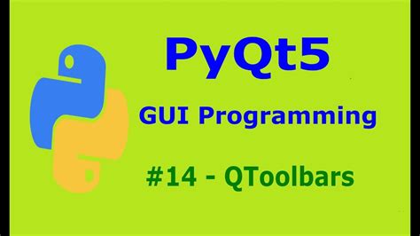 PyQt Toolbars Python GUI Programming With PyQt YouTube