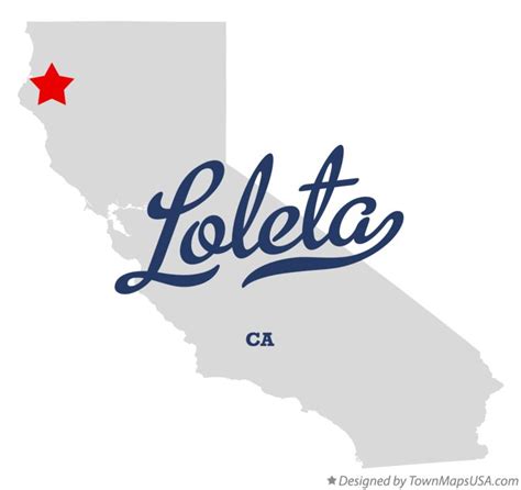 Map Of Loleta Ca California