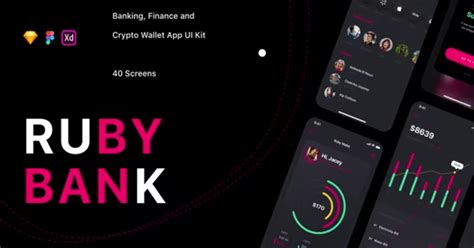 Ruby Banking App Ui Kit Sketch Adobe Xd Figma Codeintra