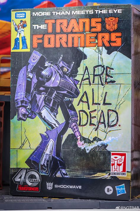 Transformers Generations Comic Book Shockwave And Grimlock In Hand