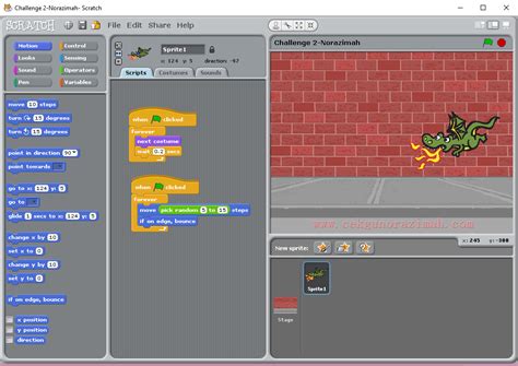 Jom Belajar Scratch Gerakkan Sprite ~ Cikgu Norazimah