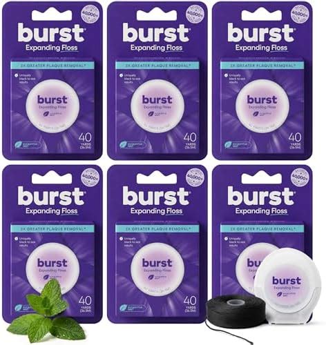 Burst Expanding Dental Floss Mint Eucalyptus 240 Yards