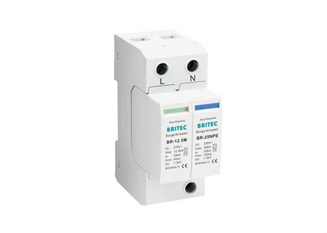 Ac T1 T2 1pnpe 275v Surge Protector 125ka Spd Mov Lightning