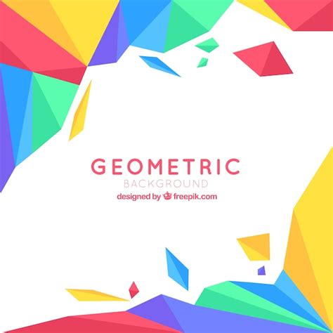Geometric Colourful Background Free Vector