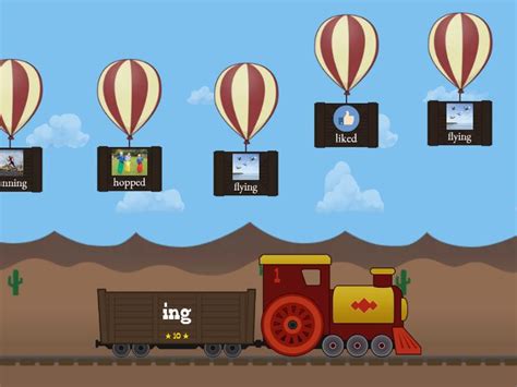 Spelling Train Game Balloon Pop