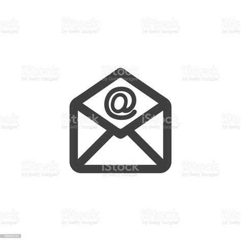 흰색 배경에 격리 된 이메일 아이콘입니다 봉투를 엽니다 웹 사이트 디자인 모바일 앱 Ui에 대한 기호 벡터 그림입니다 고객에 대한 스톡 벡터 아트 및 기타 이미지 Istock