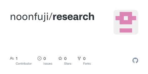 GitHub Noonfuji Research