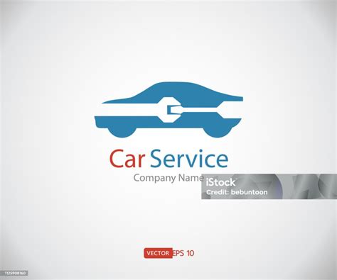 자동차 서비스 아이콘 자동 복구 평면 유지 보수 로고 디자인 벡터 일러스트 레이 션 개념에 대한 스톡 벡터 아트 및 기타 이미지 개념 개발 광고 Istock