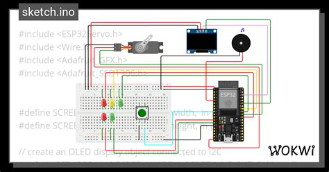 Ampelservodisplayaudio Wokwi Esp32 Stm32 Arduino Simulator