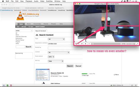 how to resize vlc video window even smaller i have found out how to