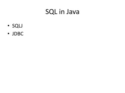 Ppt Embedded Sql Powerpoint Presentation Free Download Id1799113