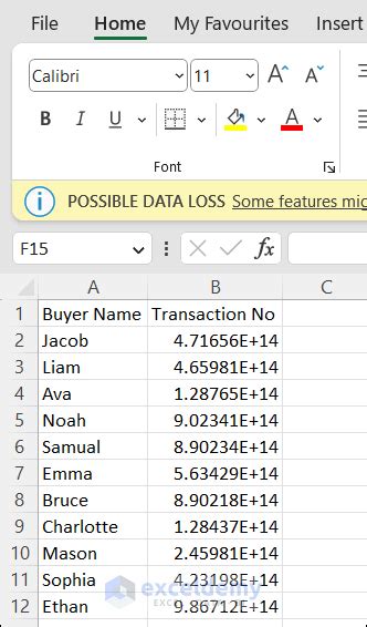 How To Prevent Excel From Converting To Scientific Notation In Csv Data