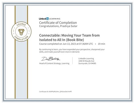 Pradnya Sutar On Linkedin Certificate Of Completion