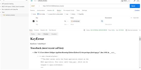 Flask Why Is Raw Data Not Accepting The Format In Postman Stack Overflow