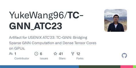 Github Yukewang96tc Gnnatc23 Artifact For Usenix Atc23 Tc Gnn