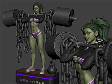 Artstation She Hulk Zb Screenshots Shehulk Hulk Superhero Art