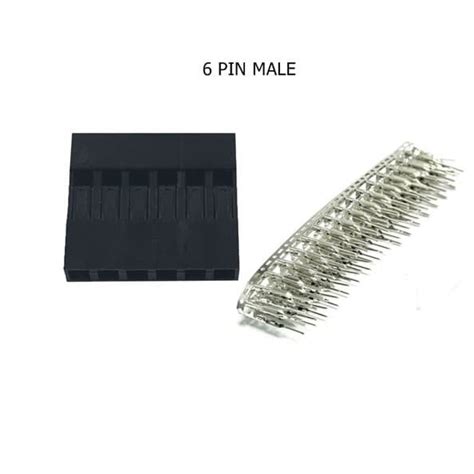 jual black housing 6 pin male kota tangerang arfa arduino robot