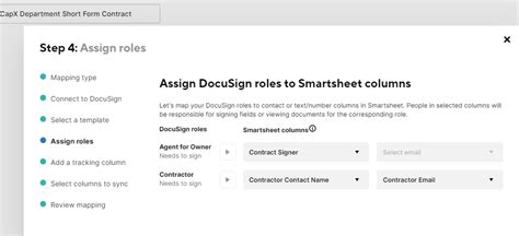 Add Role To Existing Docusign Workflow — Smartsheet Community