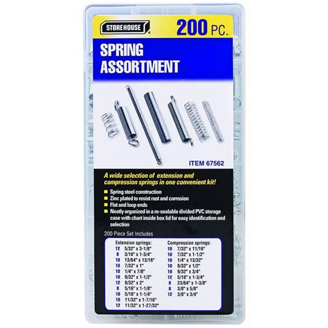 200 Piece Assorted Spring Set