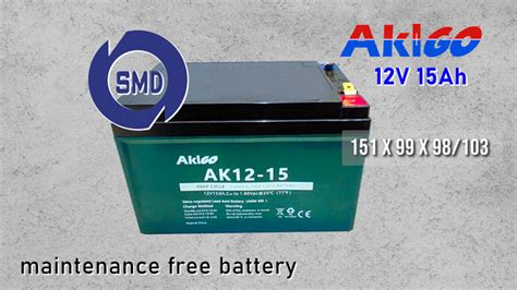 Jual Aki Kering Vrla Sla Akigo V Ah Free Maintenance Battery Agm Gel Jakarta Barat