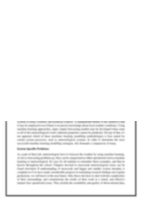 Solution Weather Forecasting Using Machine Learning Studypool