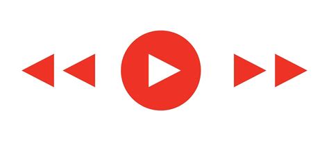 A Set Of Icons For A Play Button A Fast Forward Button And A Rewind Button 48668804 Vector