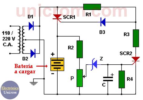 Cargador De Batería Con Desconexión Automática Electrónica Unicrom Devre şeması Elektronik