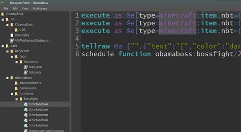 Datapack Creator IDE V Minecraft Mod